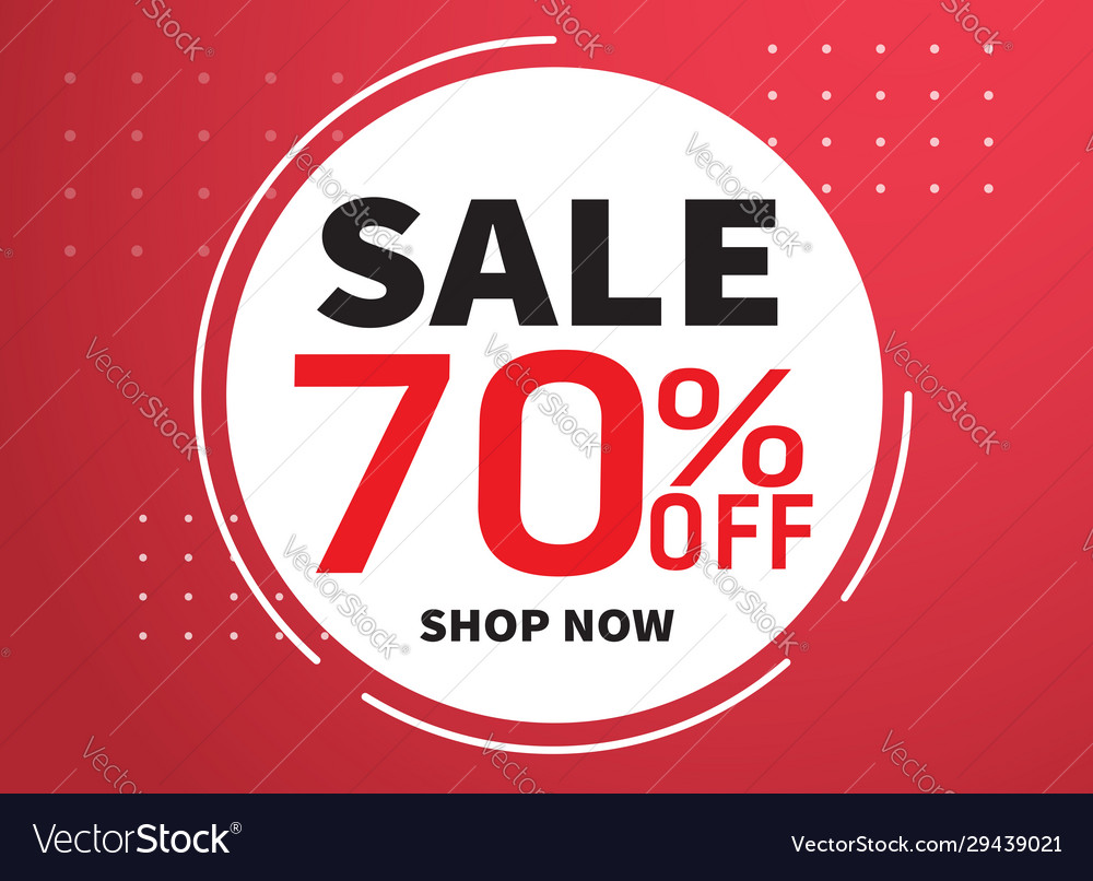 Sale banner template design Royalty Free Vector Image