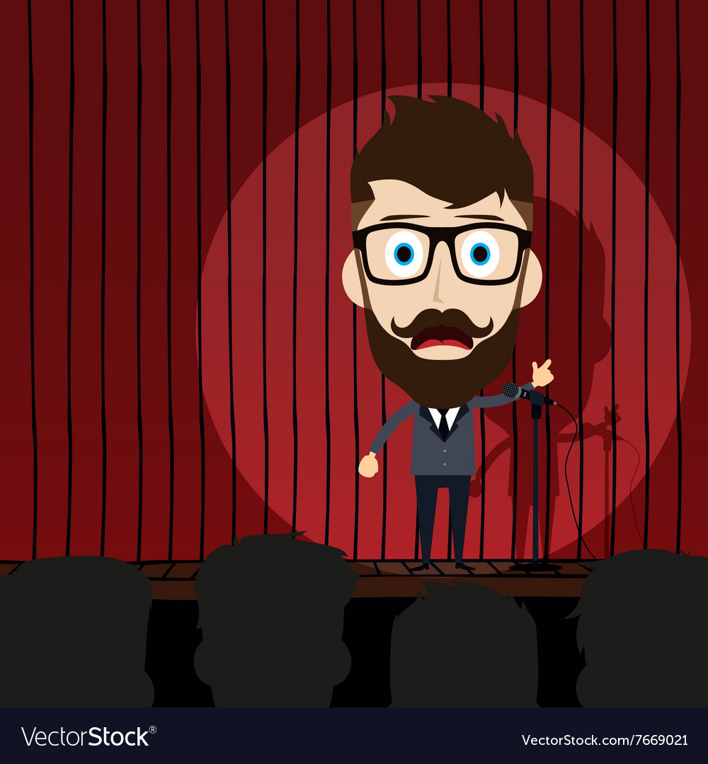Stand up comedy Royalty Free Vector Image - VectorStock