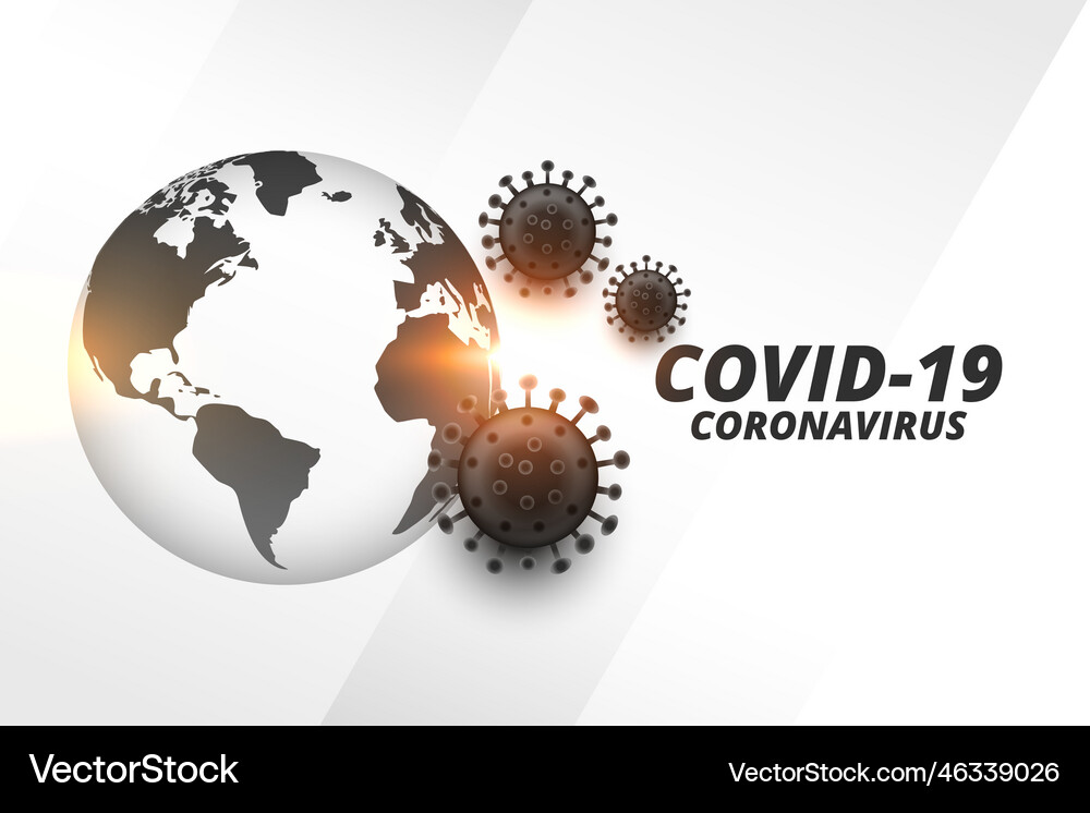 Coronavirus outburst pandemic infection Royalty Free Vector