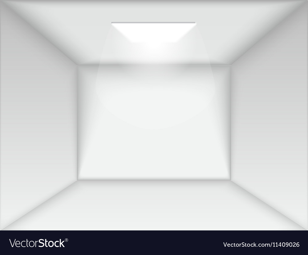 Empty white room Royalty Free Vector Image - VectorStock