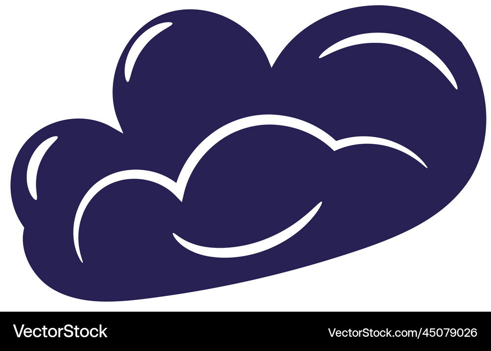 Isolated sketch of a cloud icon Royalty Free Vector Image