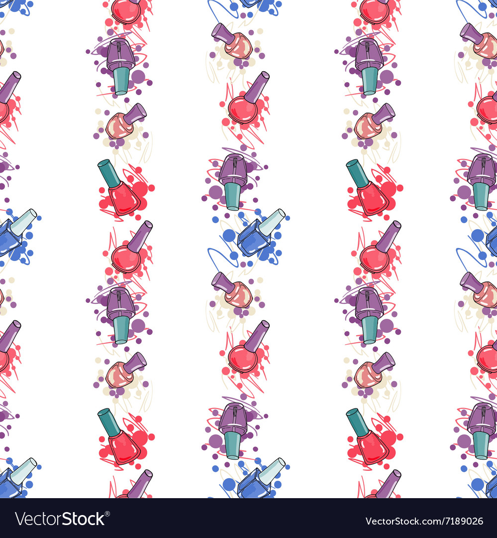 Nail Polish Pattern Royalty Free Vector Image - VectorStock