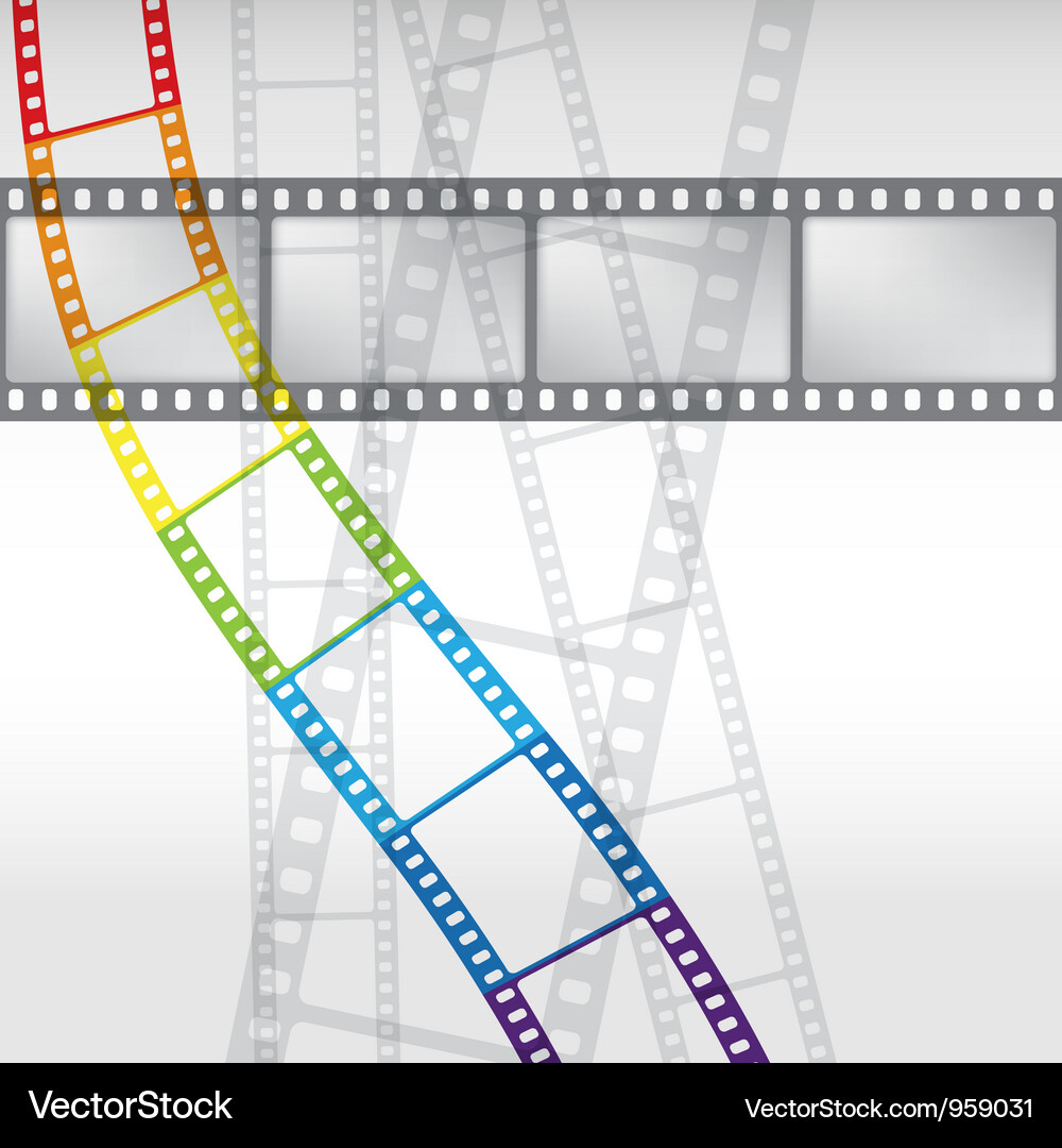 Abstract background with a film strip eps 10 Vector Image