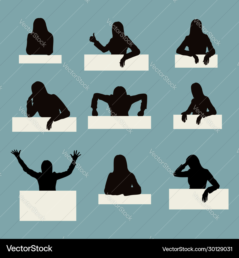 Picture girl set Royalty Free Vector Image - VectorStock