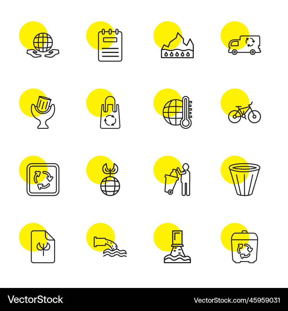 Recycling icons Royalty Free Vector Image - VectorStock