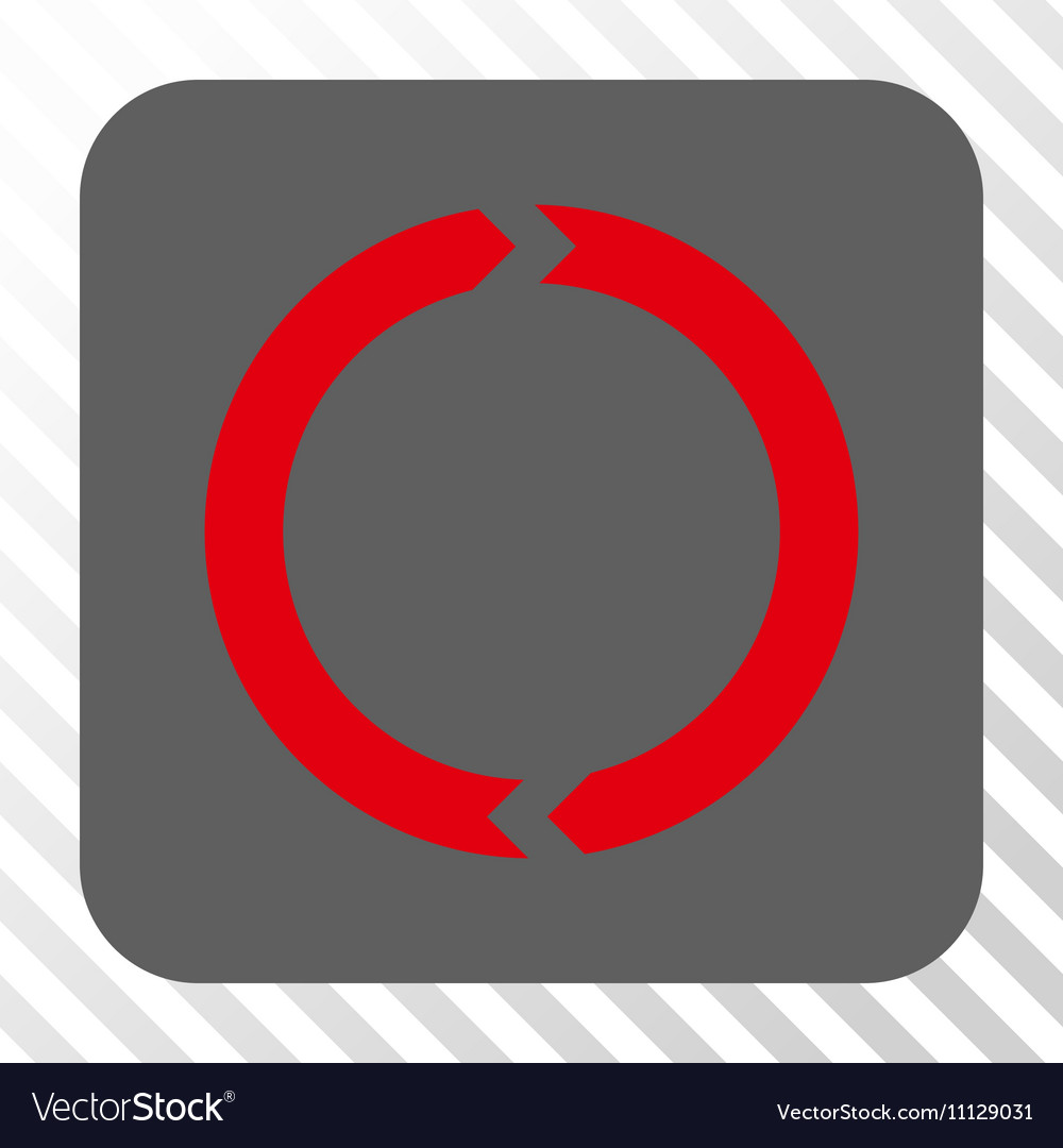 Rotation rounded square button Royalty Free Vector Image