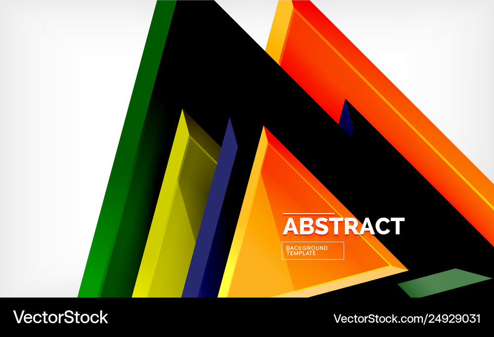 Tech futuristic geometric 3d shapes minimal Vector Image