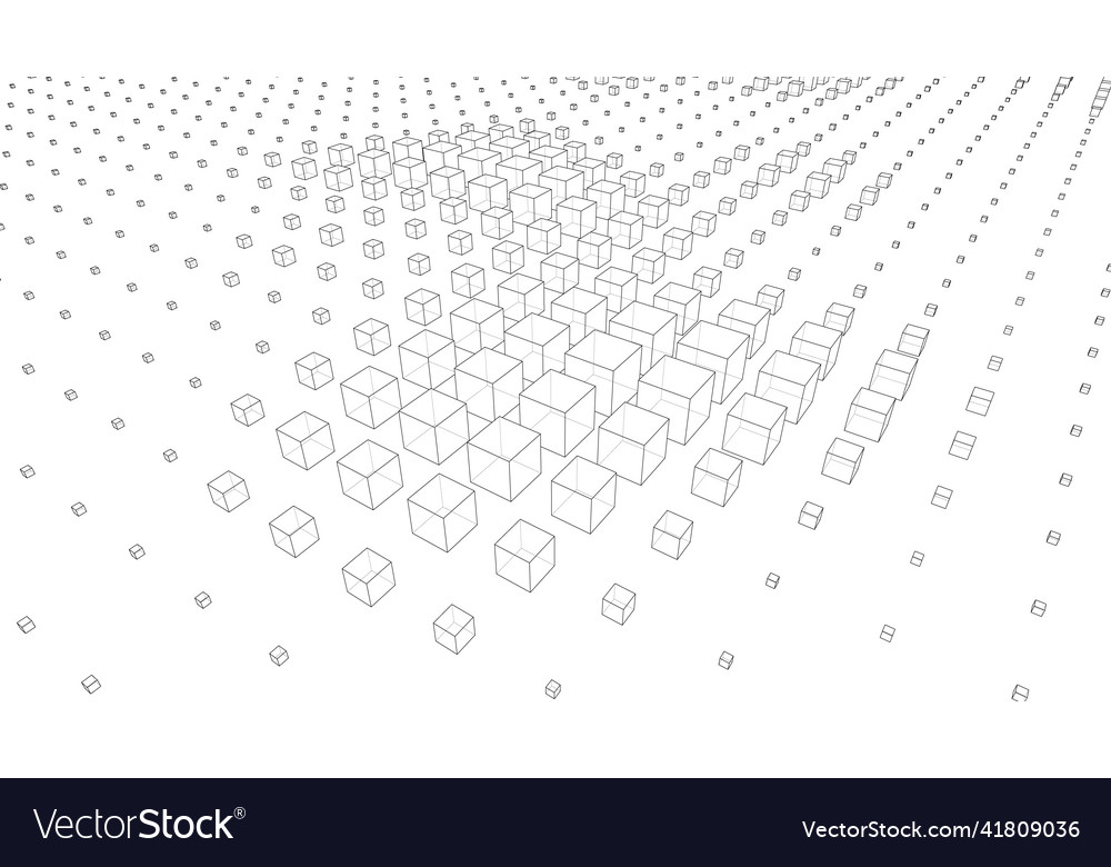 Abstract boxes background Royalty Free Vector Image