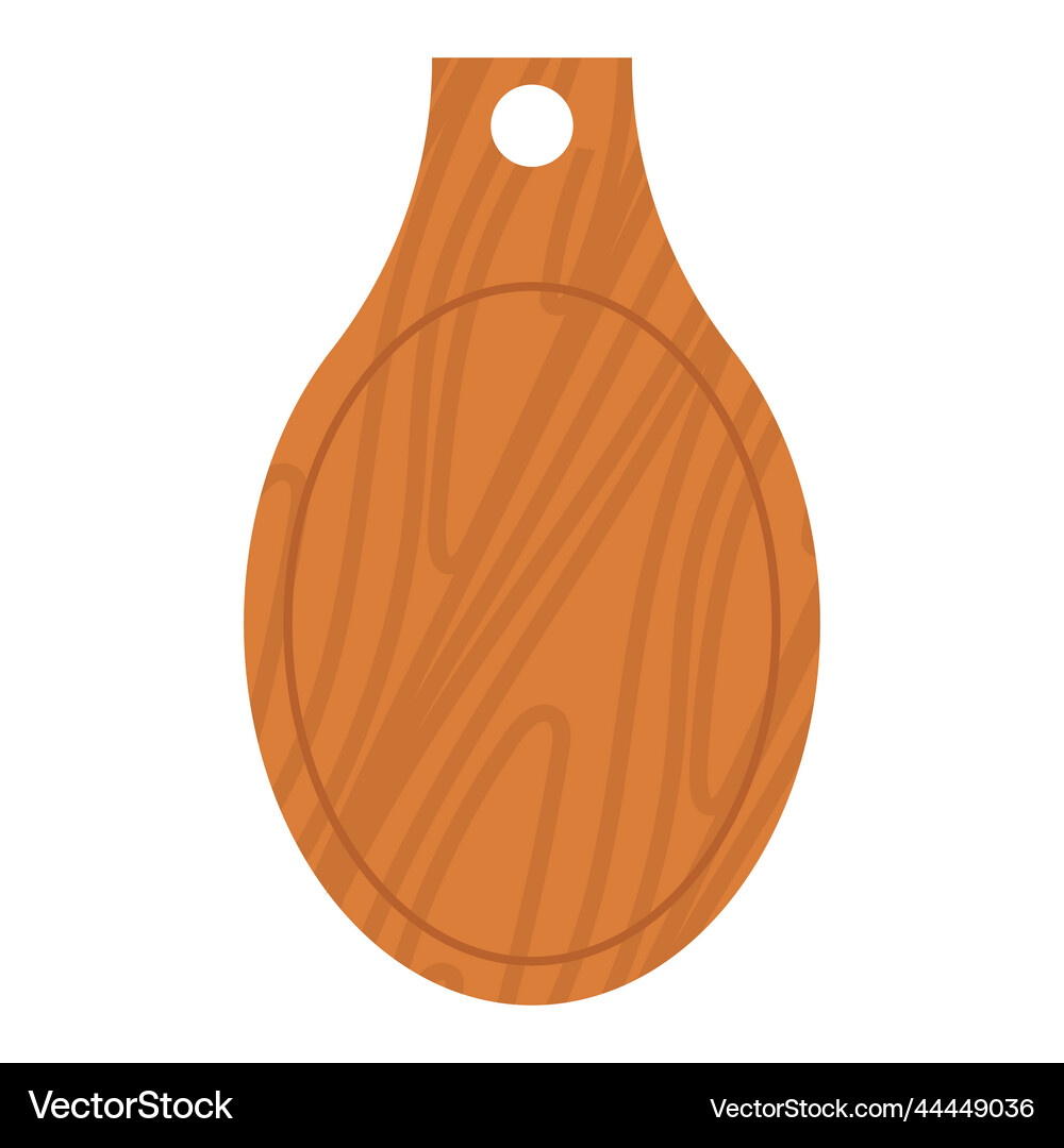 Cartoon wooden pizza board restaurant empty Vector Image