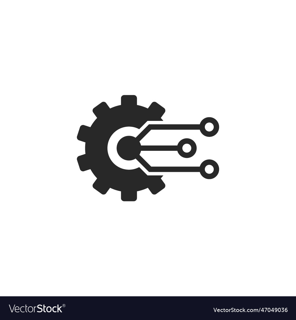 Digital tech - business logo template Royalty Free Vector