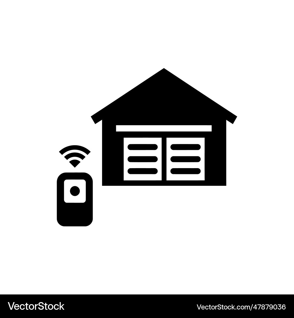 Garage door opener icon Royalty Free Vector Image