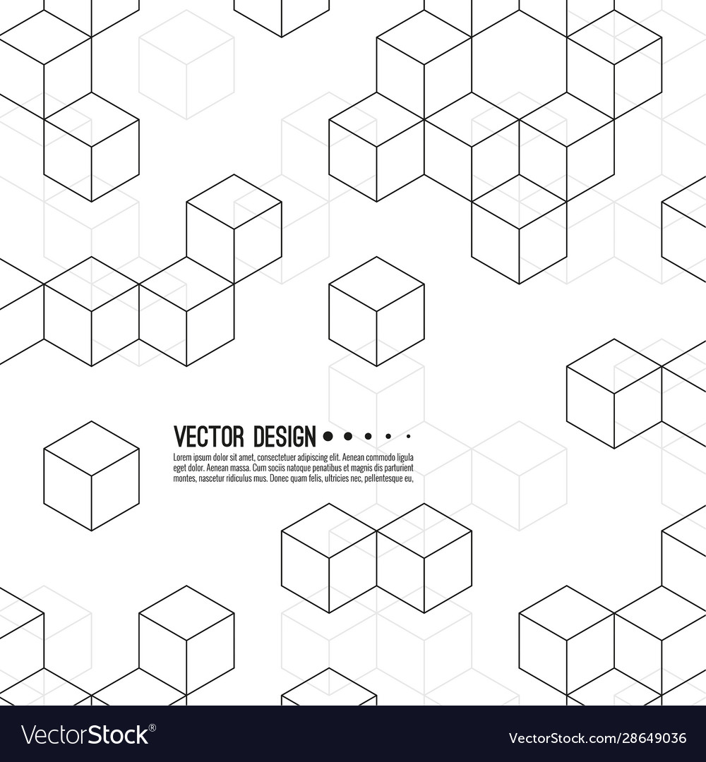Pattern cubes Royalty Free Vector Image - VectorStock