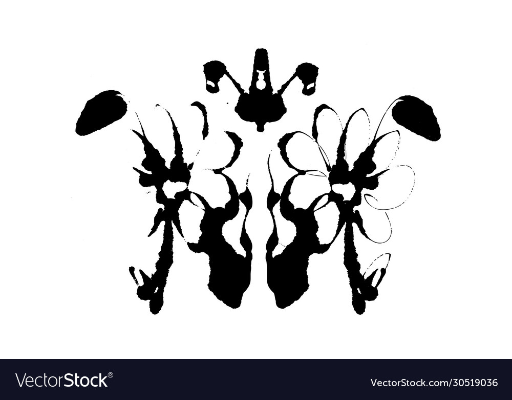 Rorschach inkblot test random Royalty Free Vector Image Rorschach inkblot test random Royalty Free Vector Image