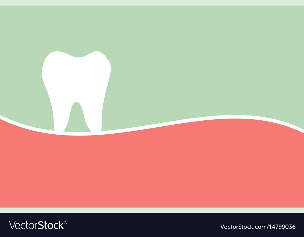 Single teeth flat symbol Royalty Free Vector Image