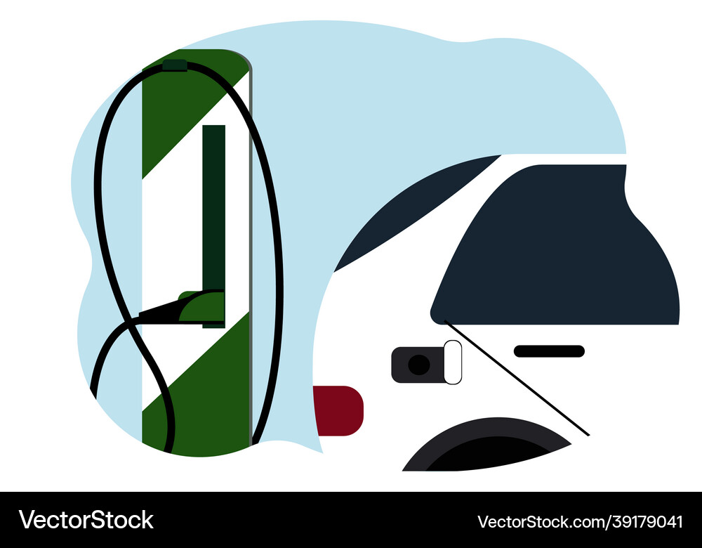A modern charging station Royalty Free Vector Image