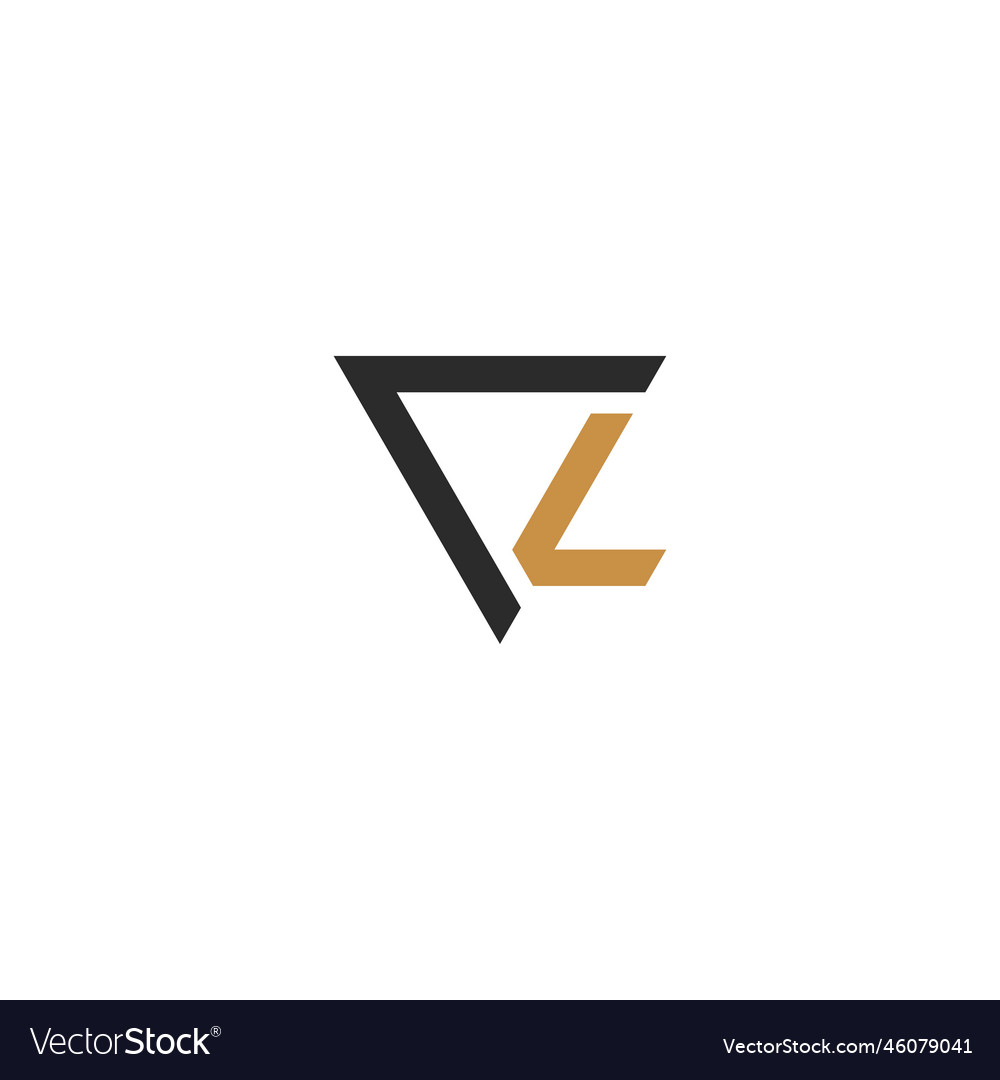 Alphabet letters initials monogram logo cl lc l Vector Image