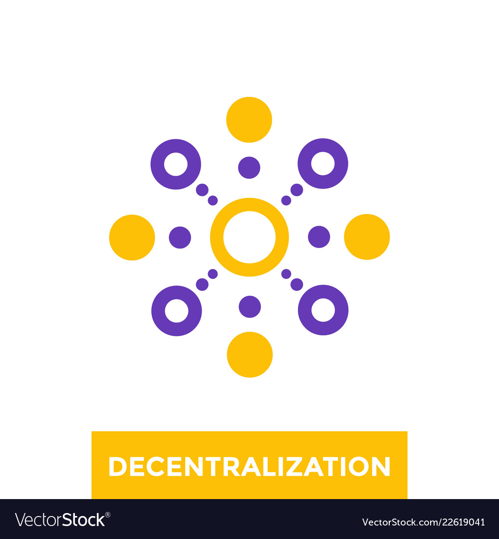 Decentralization icon logo Royalty Free Vector Image Decentralization icon logo Royalty Free Vector Image