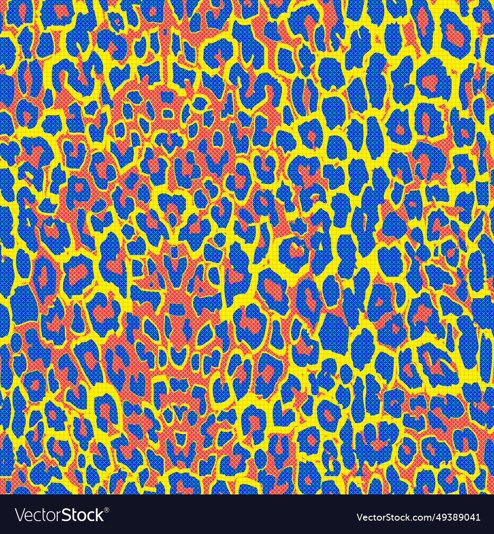 Leopard skin pattern Royalty Free Vector Image