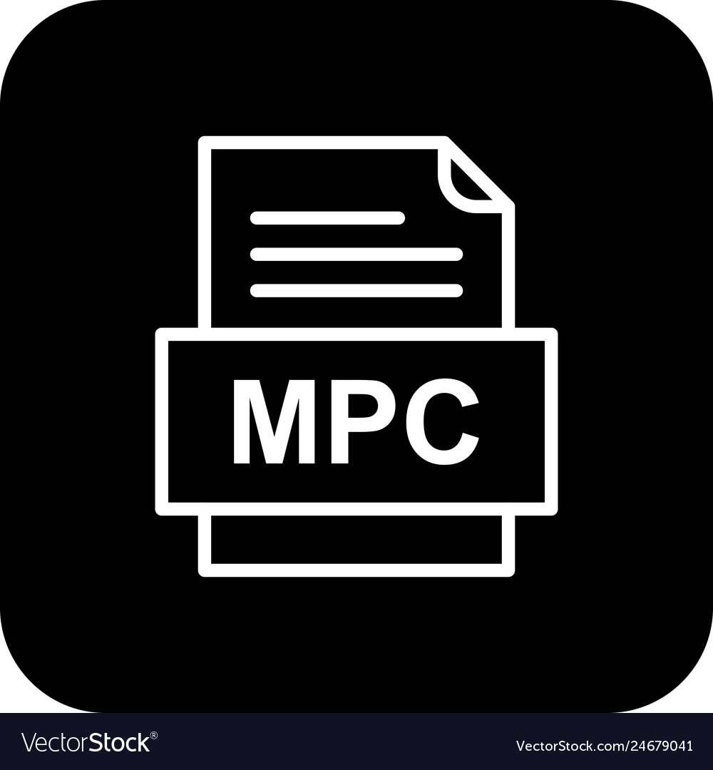 Mpc file document icon Royalty Free Vector Image Mpc file document icon Royalty Free Vector Image