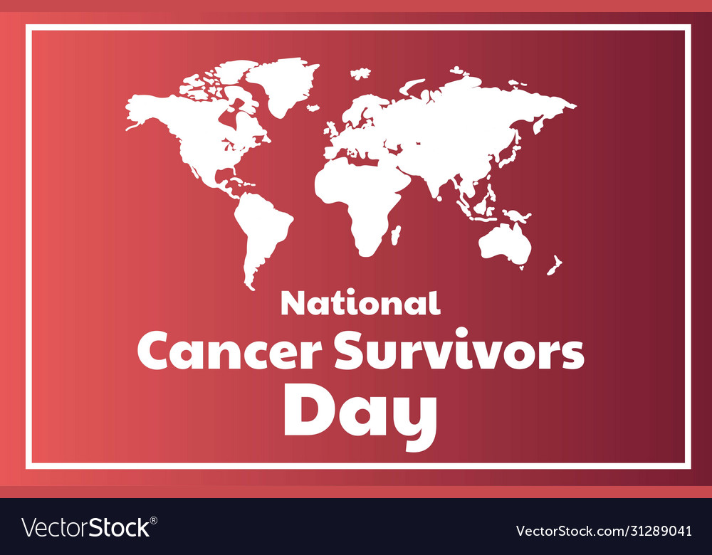 National Cancer Survivors Day June Holiday Vector Image