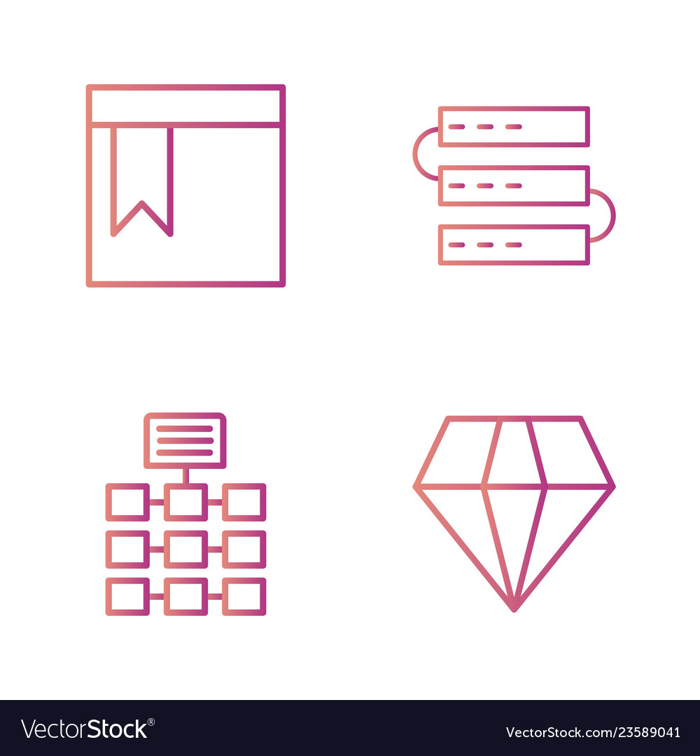 Set of seo search engine optimization icons Vector Image