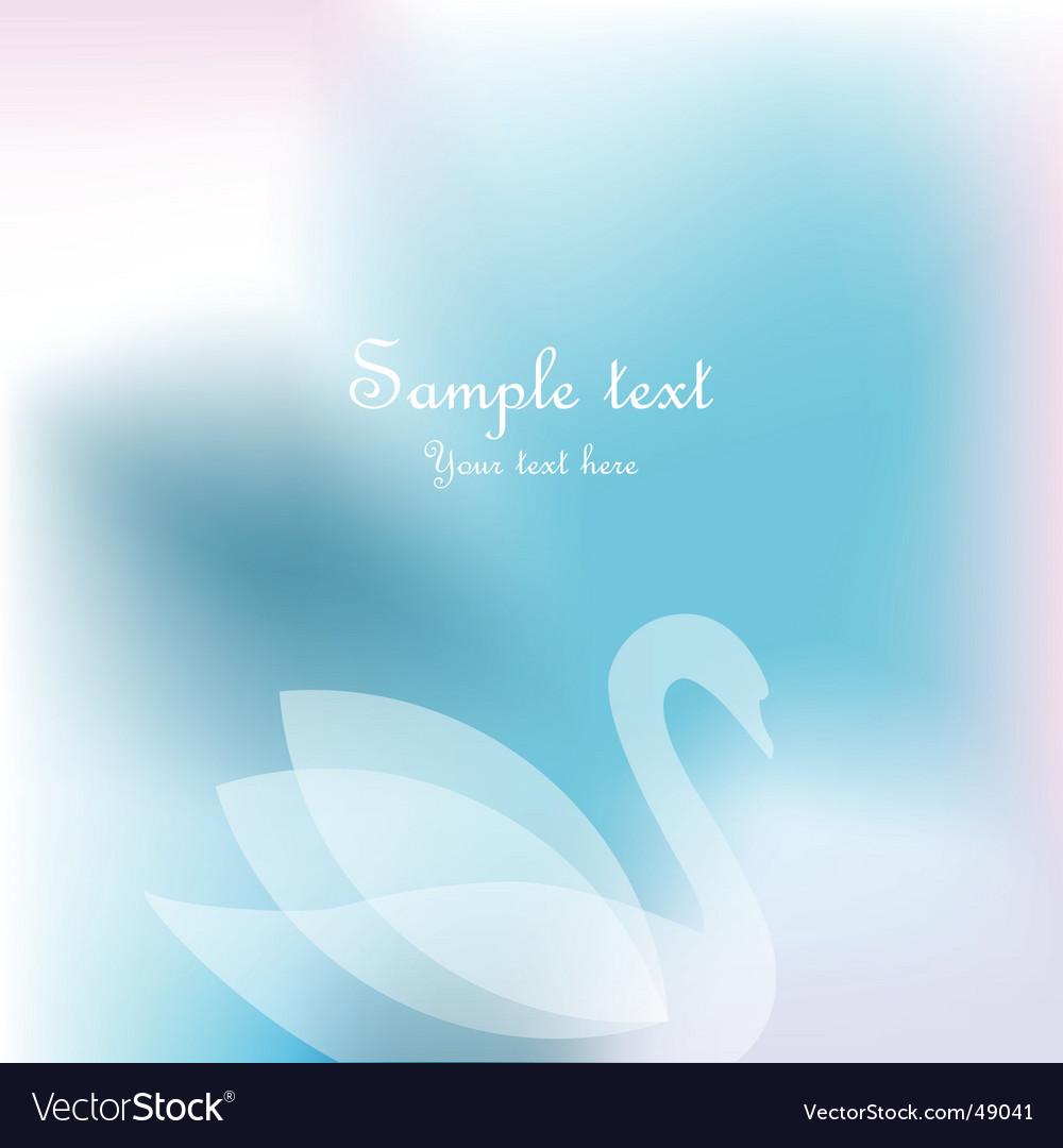 Swan Royalty Free Vector Image - VectorStock