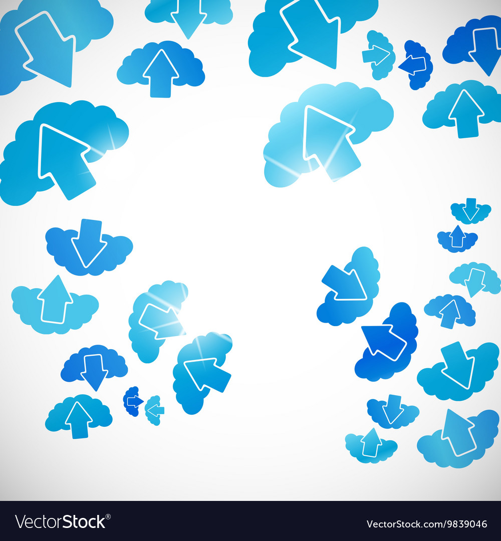 Abstract background cloud Royalty Free Vector Image