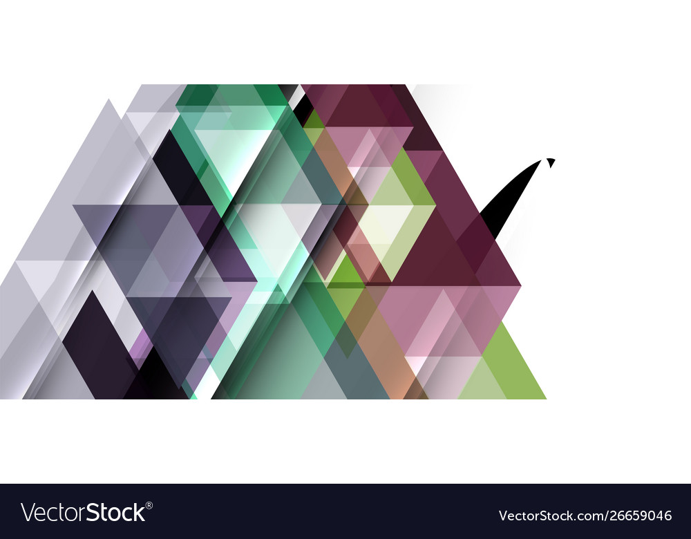 Abstract triangle pattern colorful backdrop Vector Image