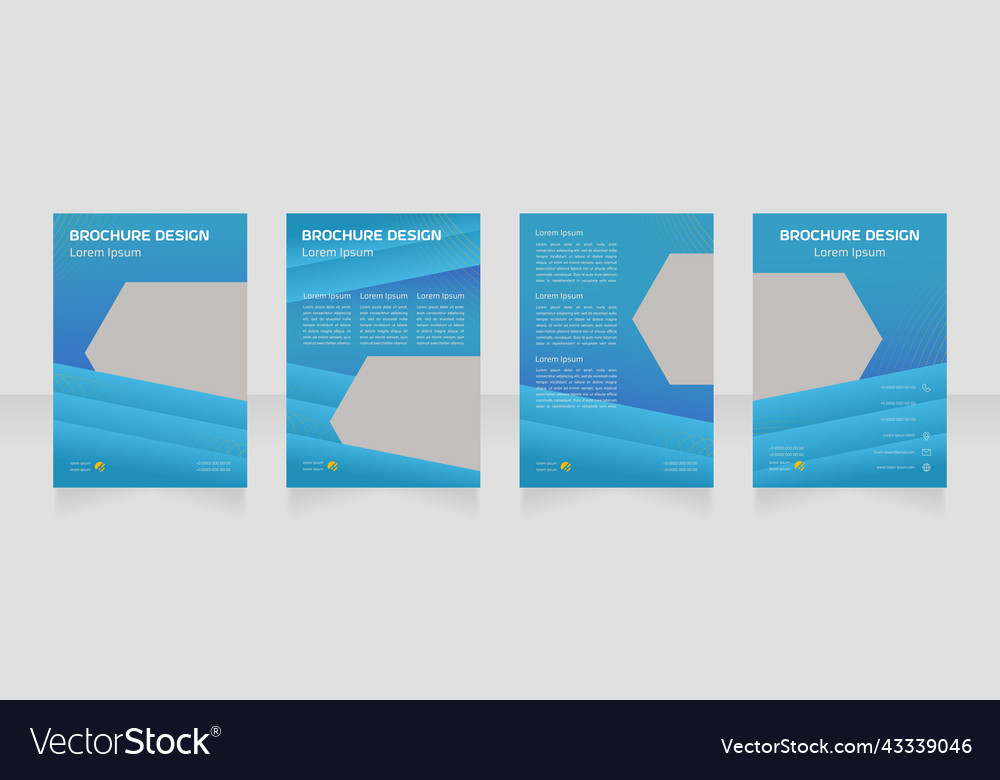 Education Course Blank Brochure Design Royalty Free Vector