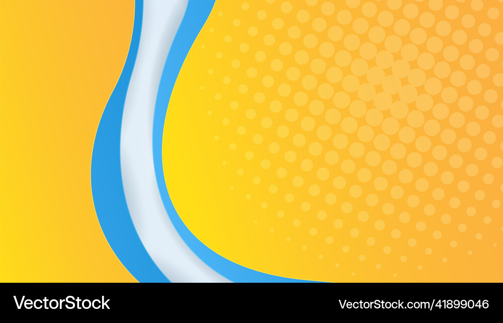 Flexible line blue yellow colorful abstract Vector Image