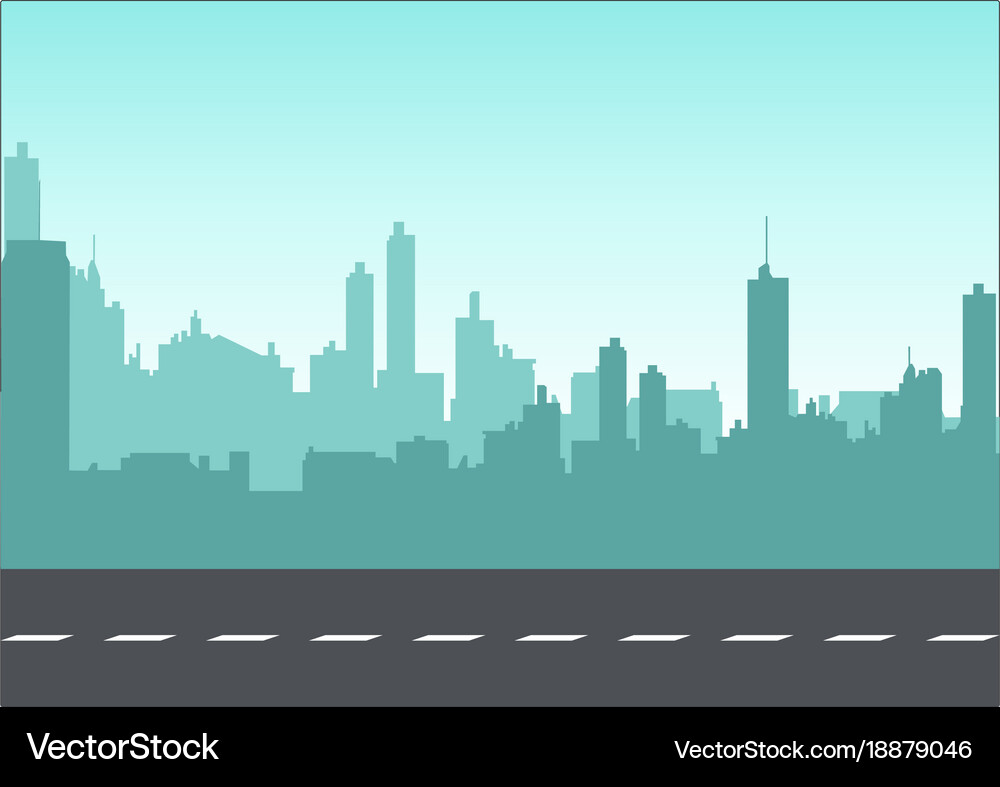 Graphic of a cityscape Royalty Free Vector Image