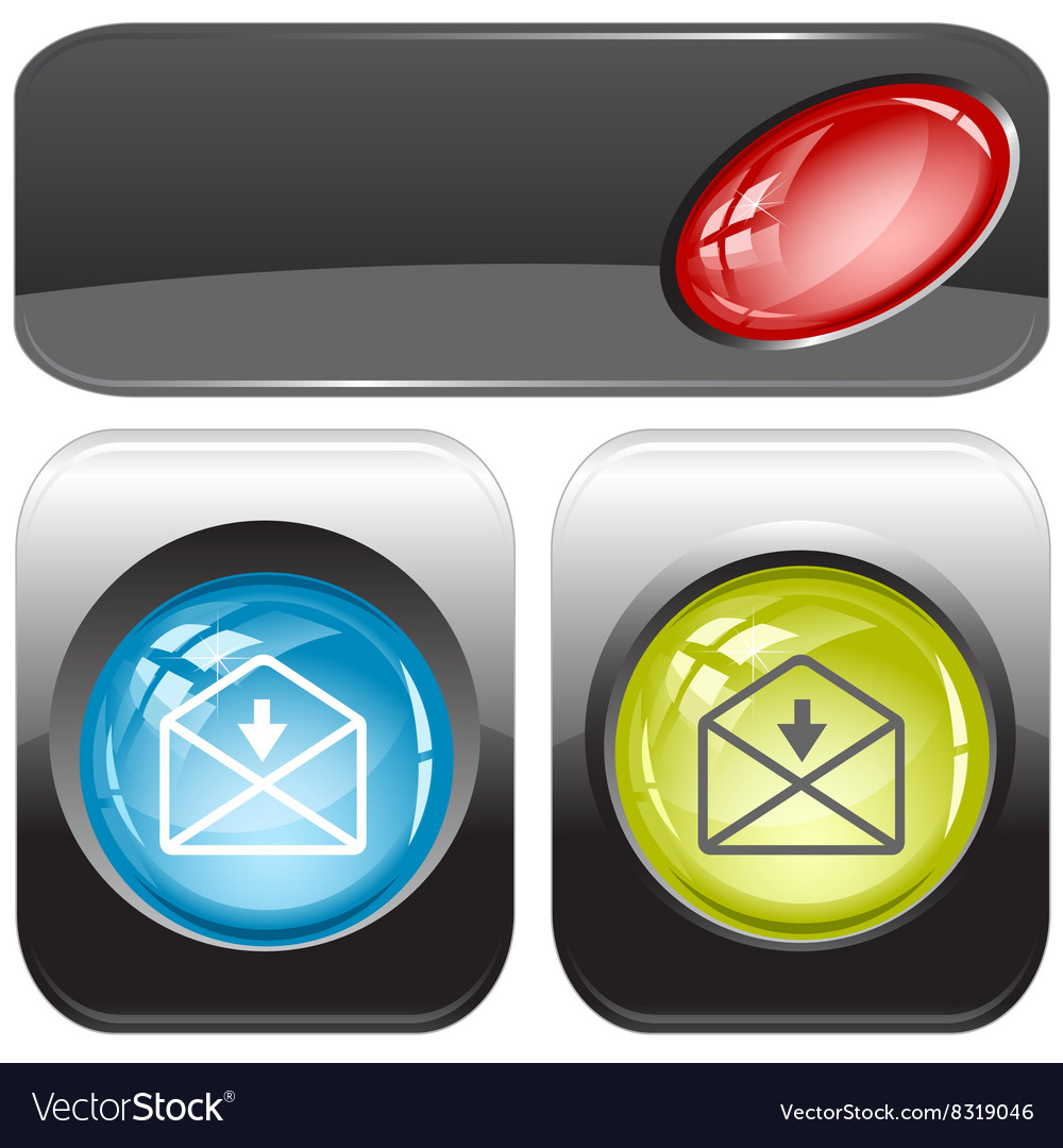 Mail down arrow Royalty Free Vector Image - VectorStock