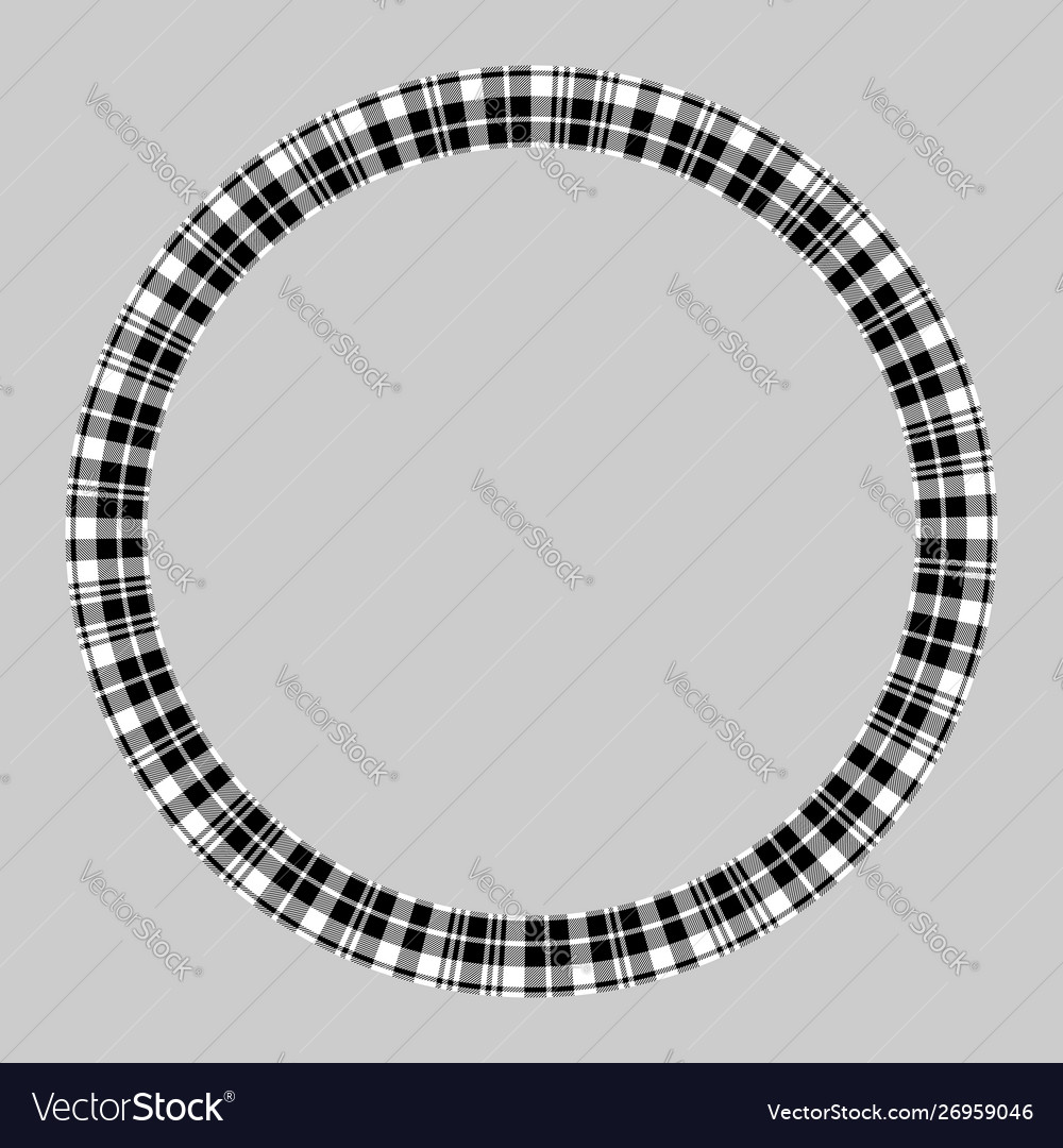 Round frame vintage pattern design template Vector Image