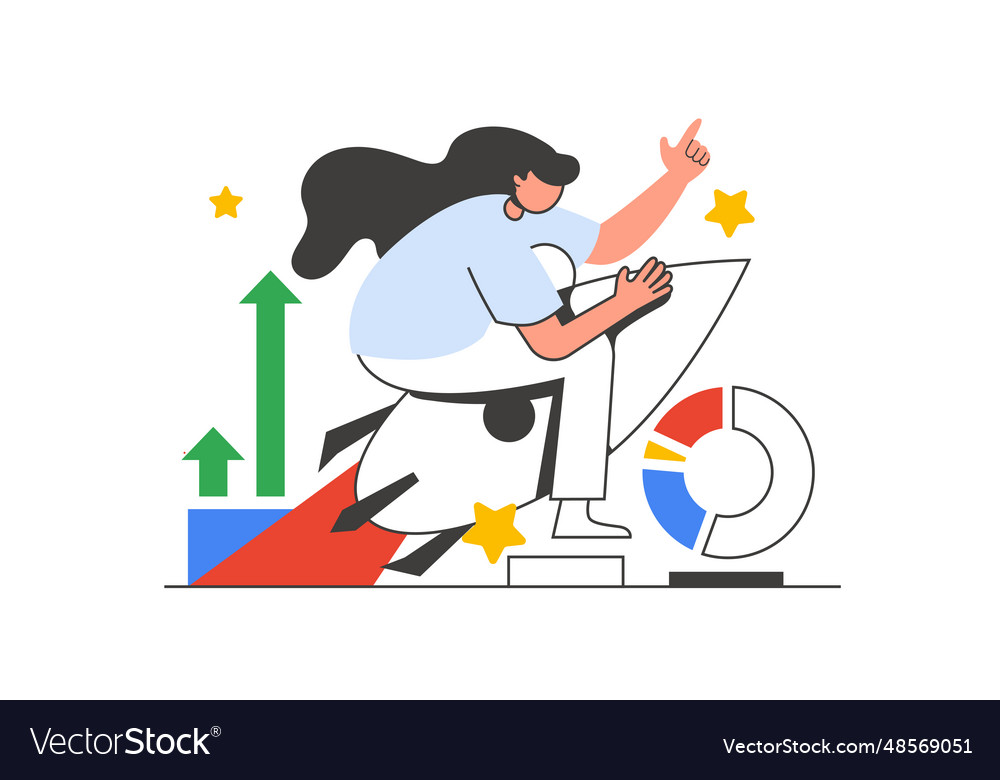 Business startup outline web concept Royalty Free Vector Business startup outline web concept Royalty Free Vector
