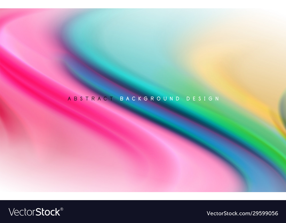 Abstract background - fluid color gradient waves Vector Image