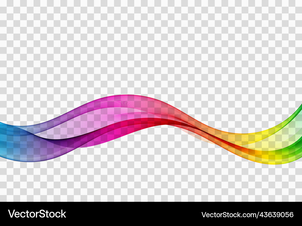 Abstract background of colored smooth transparent Vector Image