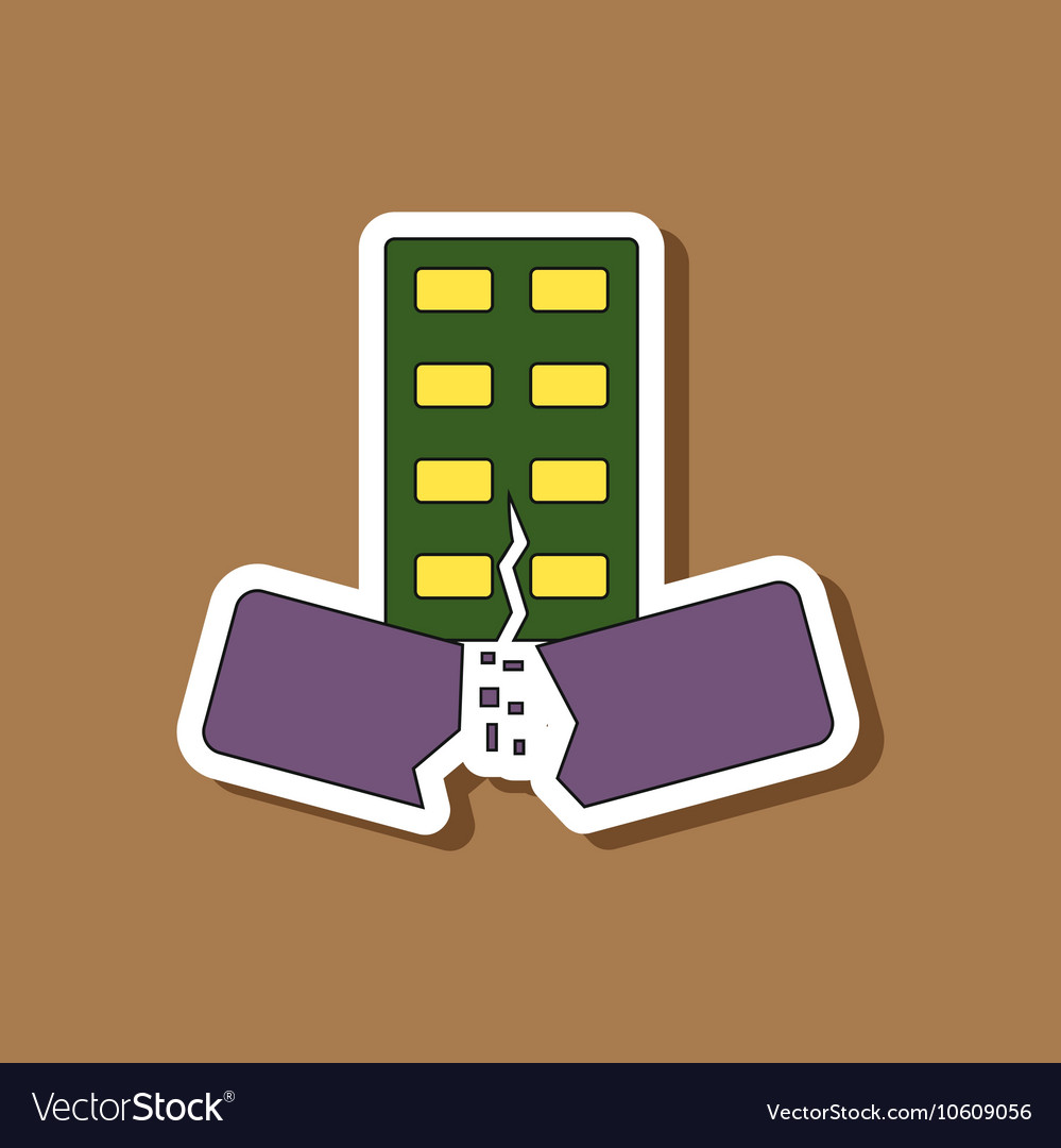 Paper Sticker On Stylish Background Natural Vector Image