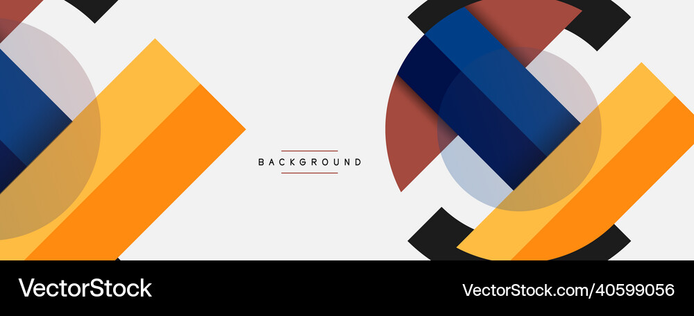 Round geometric shapes lines and circles Vector Image