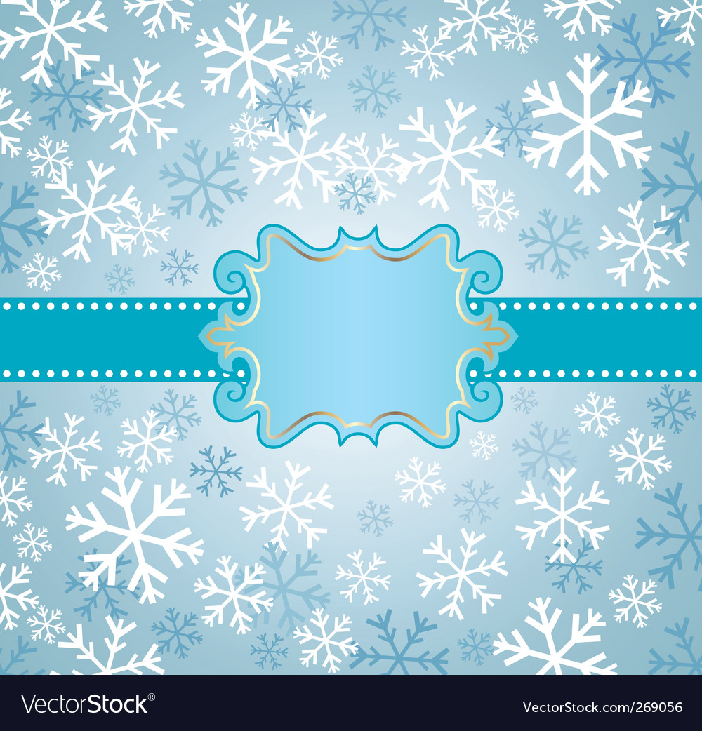 Winter Snowflake Background Royalty Free Vector Image