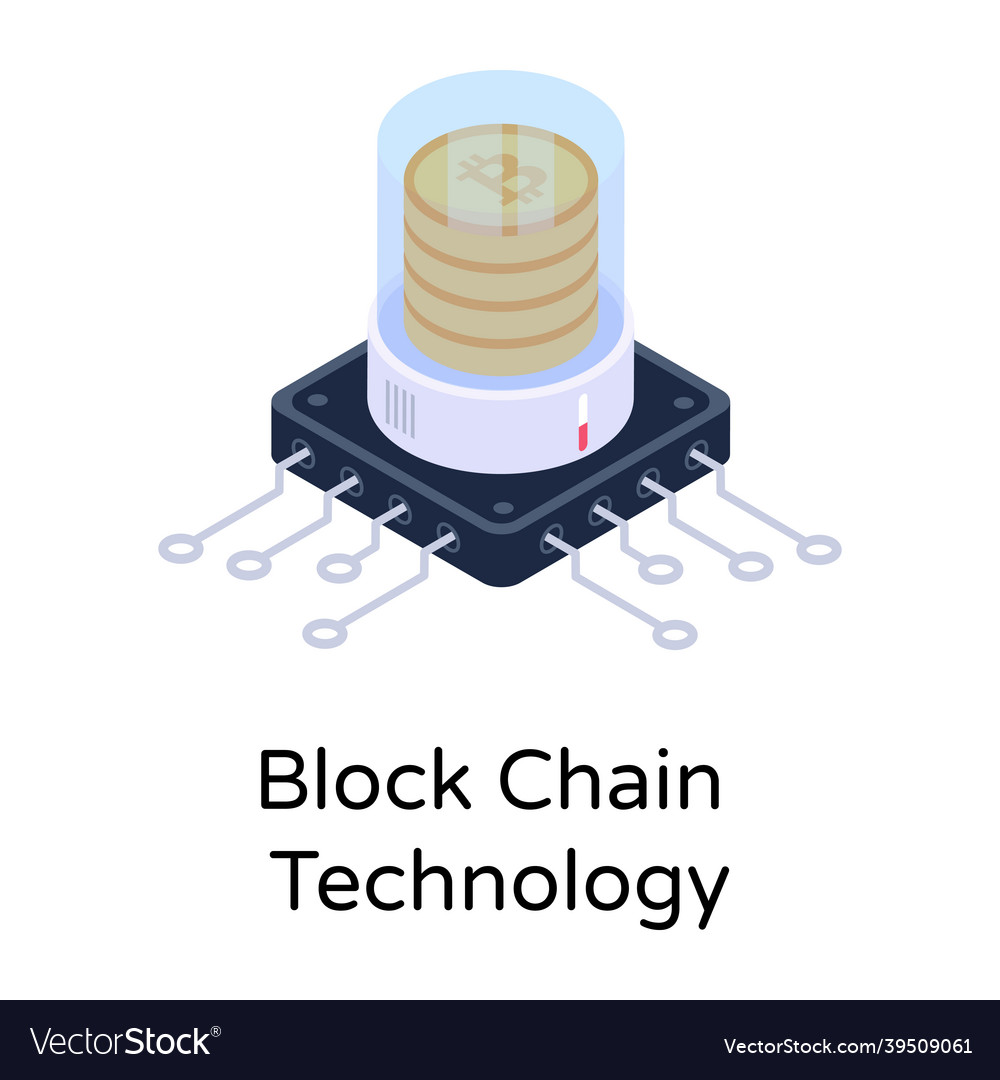 Blockchain technology Royalty Free Vector Image
