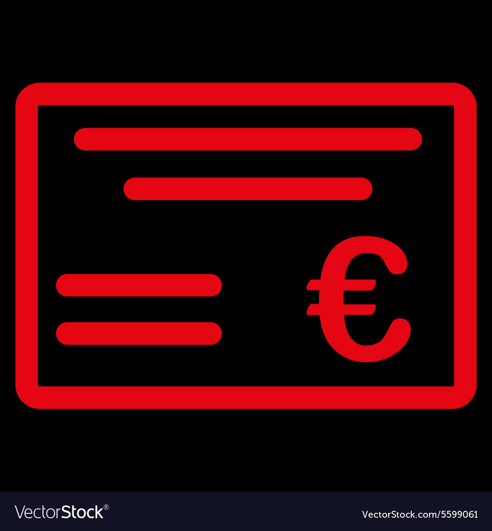 Cheque icon Royalty Free Vector Image - VectorStock