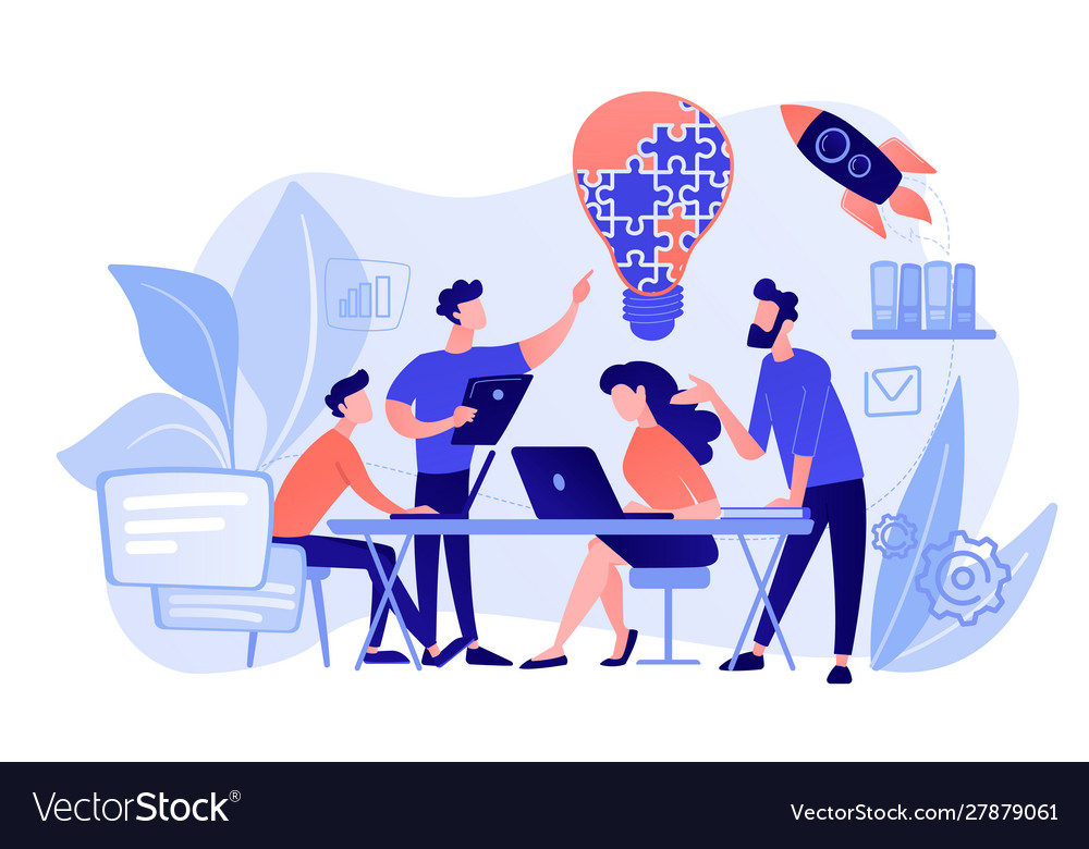 Collaboration concept Royalty Free Vector Image