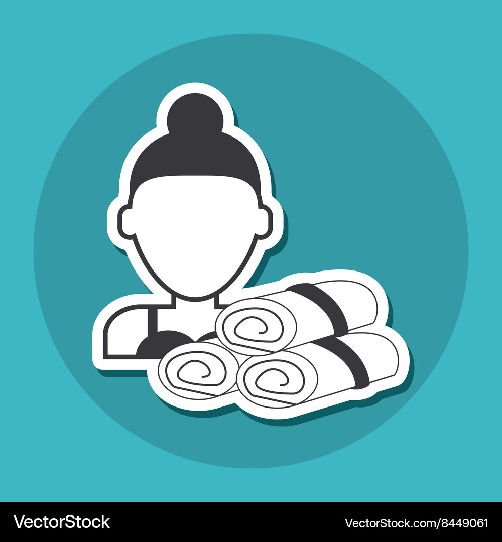 Graphic design of spa center editable Royalty Free Vector