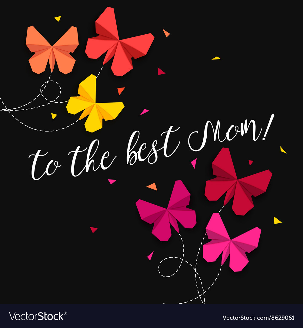 Happy Mothers Day Greeting Card Royalty Free Vector Image