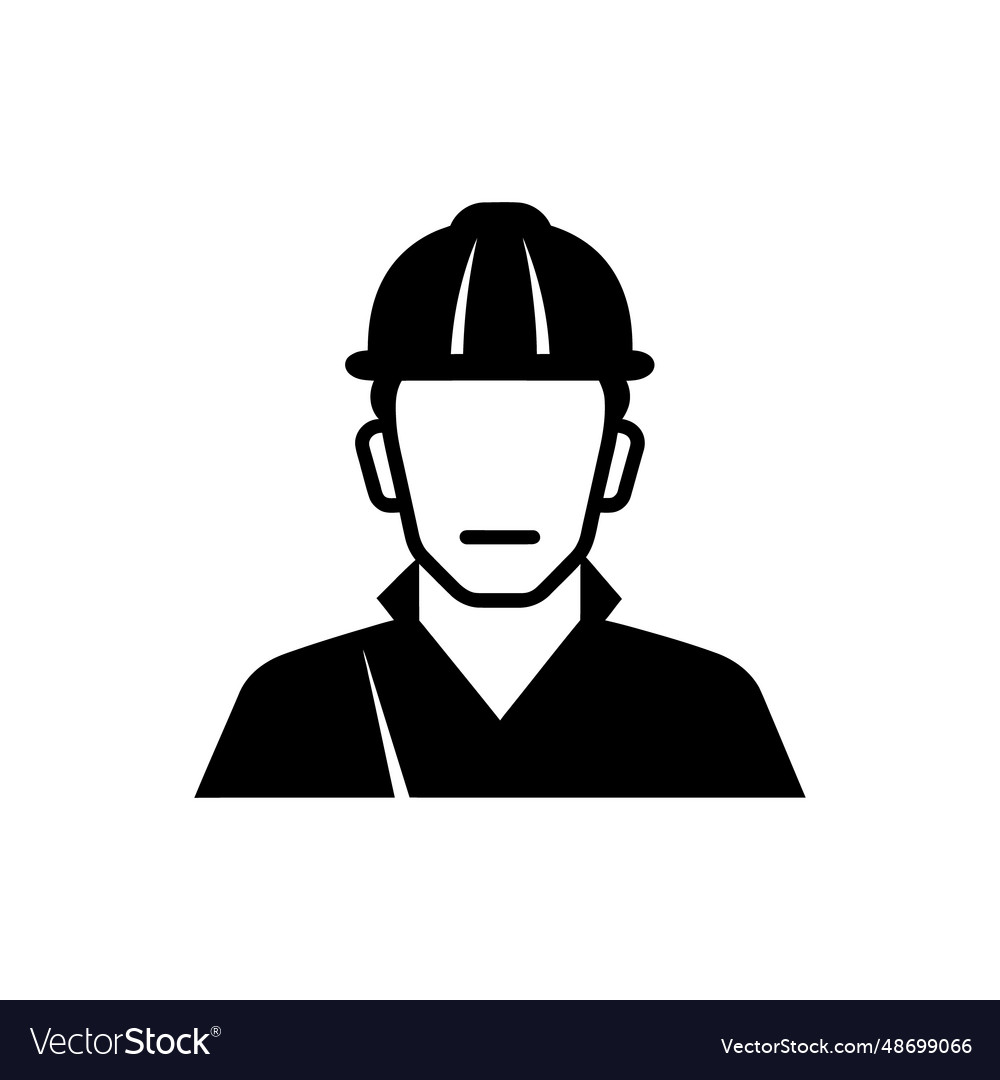 Construction worker icon Royalty Free Vector Image