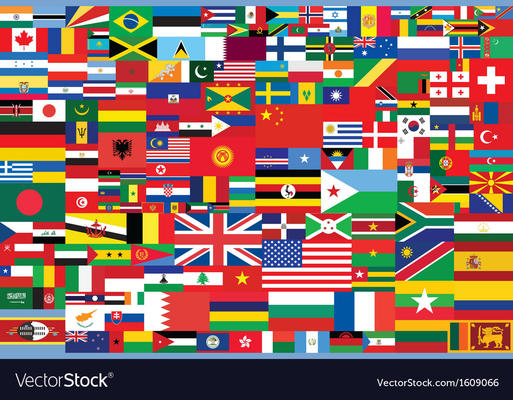 Flags background Royalty Free Vector Image - VectorStock