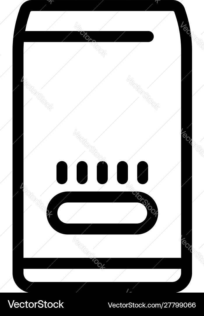 Gas heater icon outline style Royalty Free Vector Image