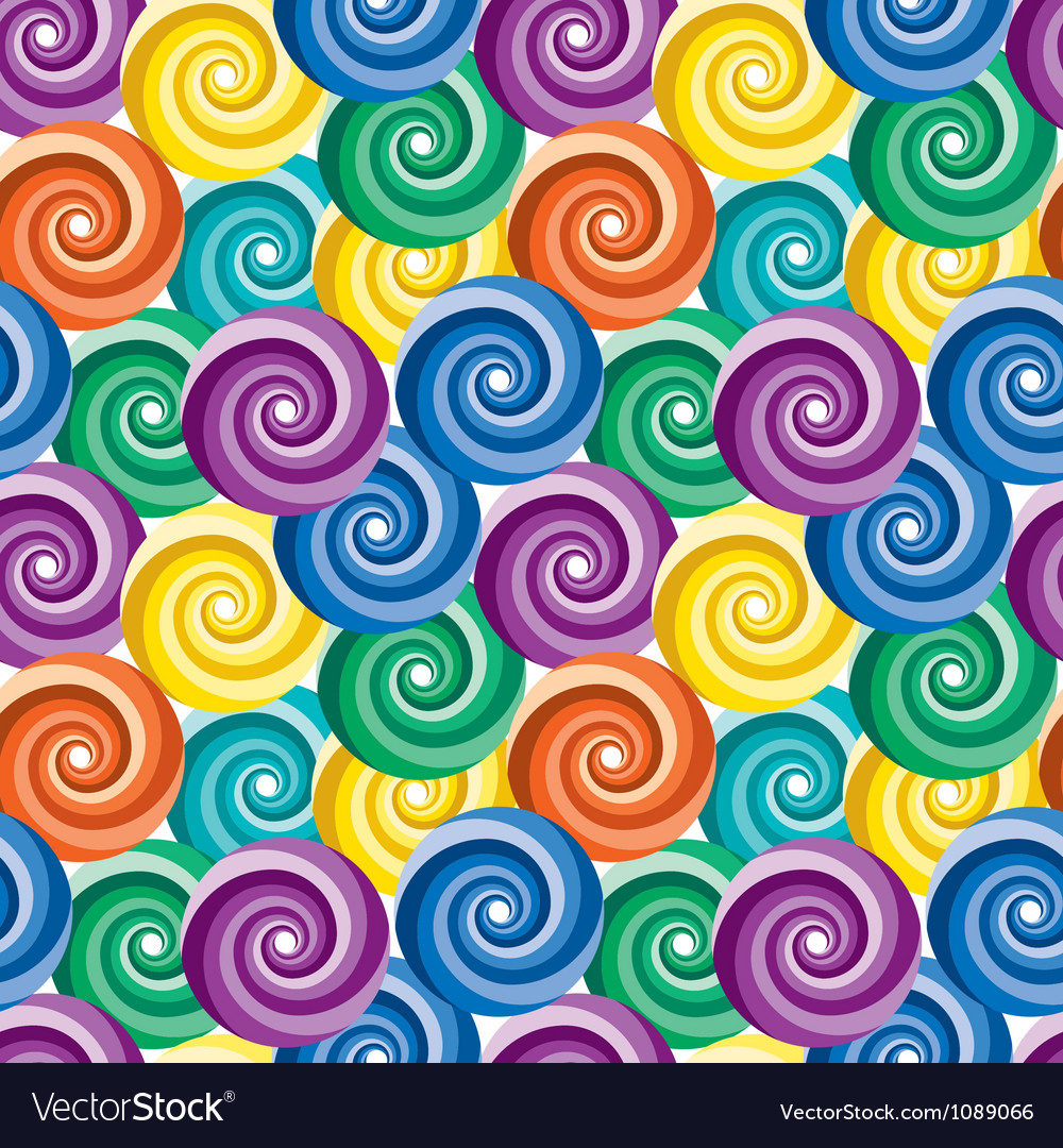 Seamless vivid swirl pattern Royalty Free Vector Image Seamless vivid swirl pattern Royalty Free Vector Image
