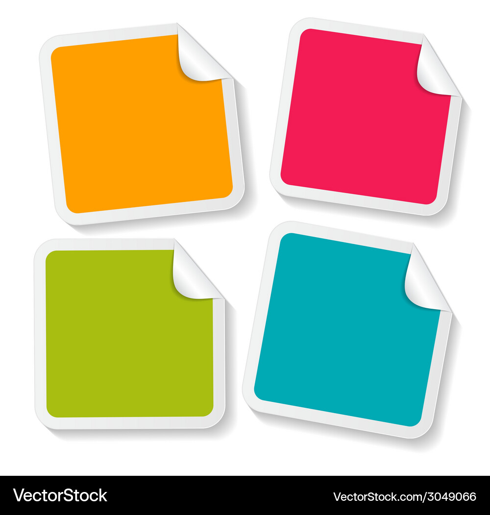 Stickers set for your business Royalty Free Vector Image
