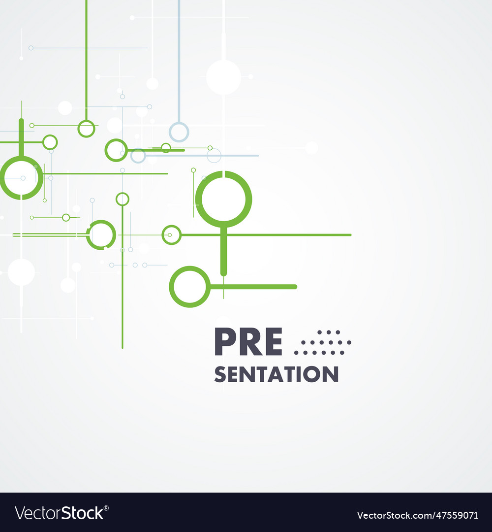 Abstract Connecting Dots And Lines Modern Science Vector Image
